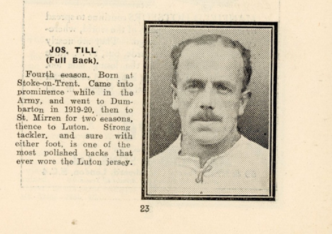 Joe Till | Hatters Heritage | A History of Luton Town FC