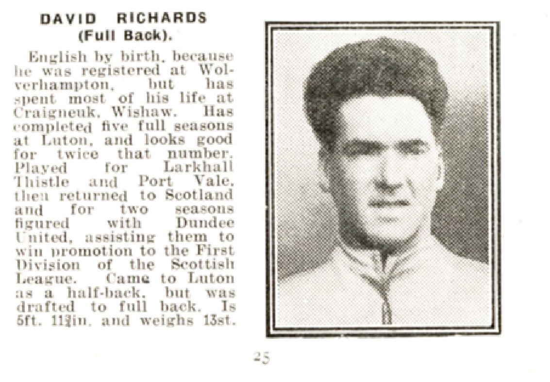 David Richards | Hatters Heritage | A History of Luton Town FC