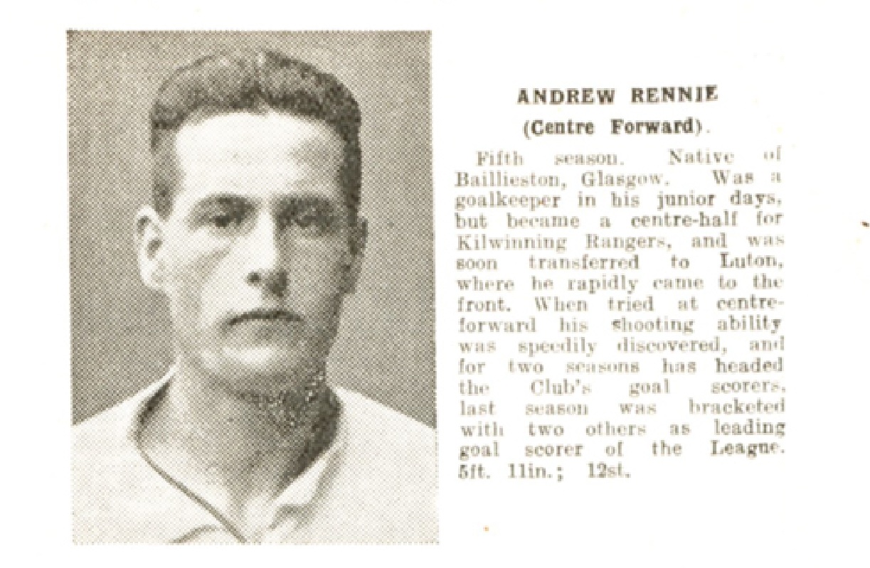 Andy Rennie | Hatters Heritage | A History of Luton Town FC