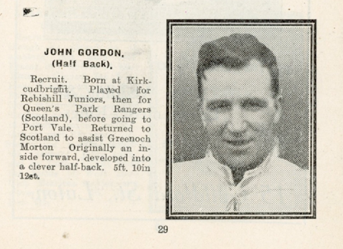 John Gordon | Hatters Heritage | A History of Luton Town FC