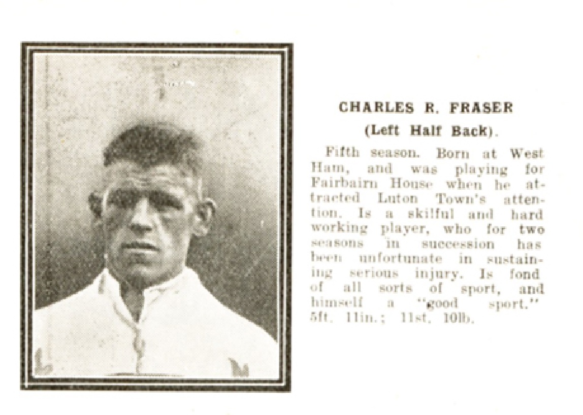 Charlie Fraser | Hatters Heritage | A History of Luton Town FC