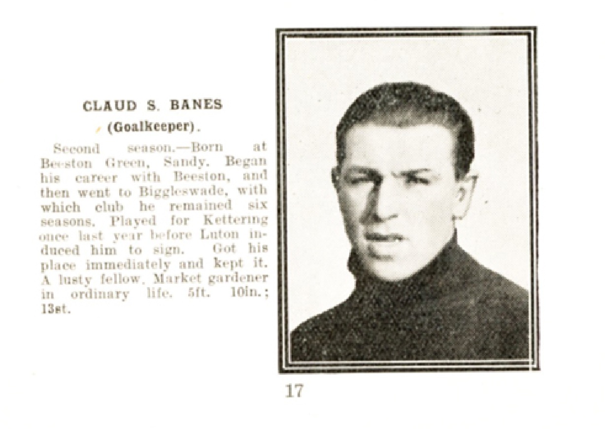 Claude Banes | Hatters Heritage | A History of Luton Town FC