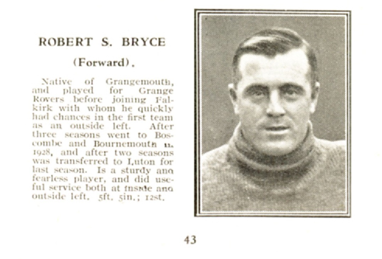 Robert Bryce | Hatters Heritage | A History of Luton Town FC