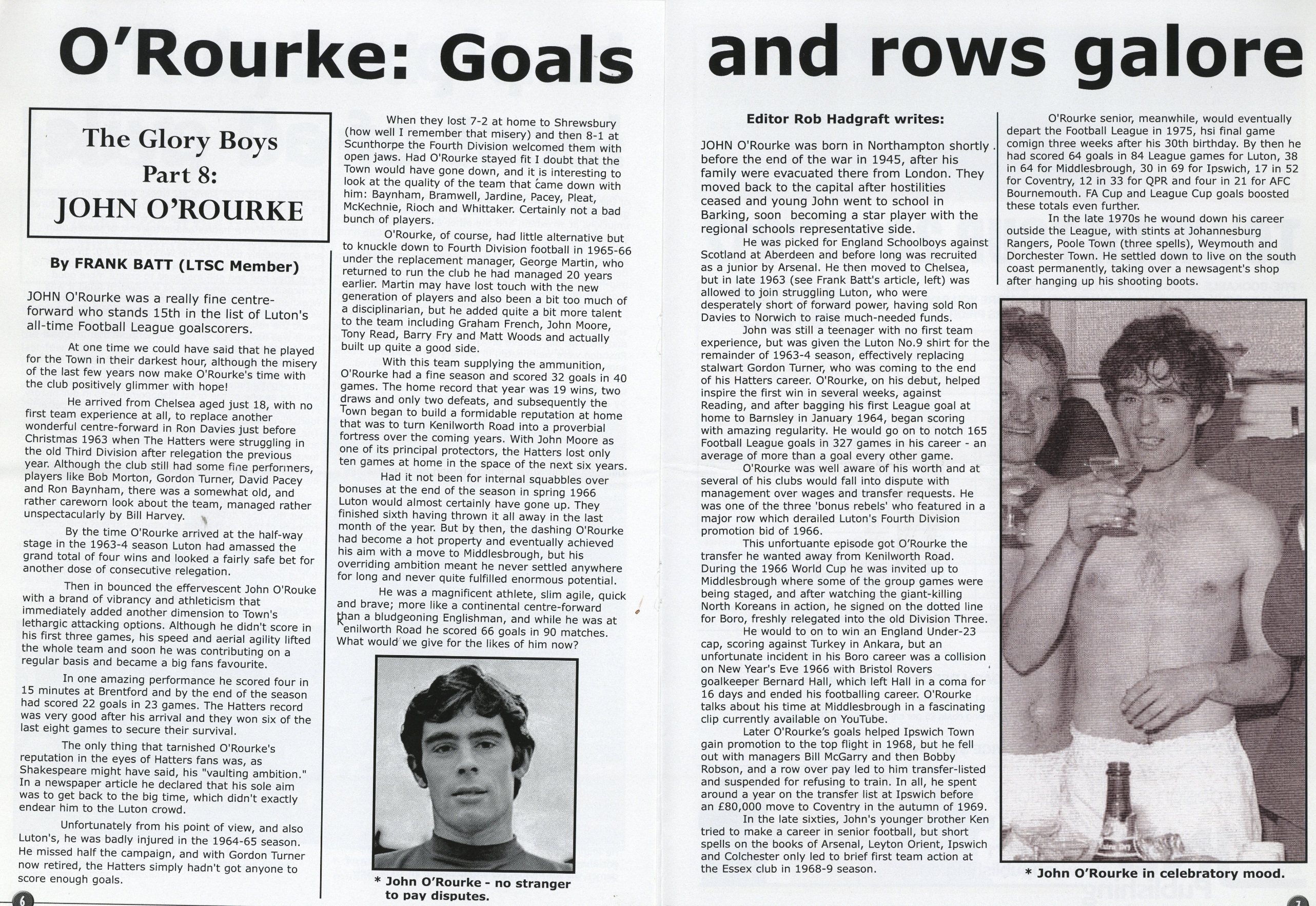 John O'Rourke | Hatters Heritage | A History of Luton Town FC