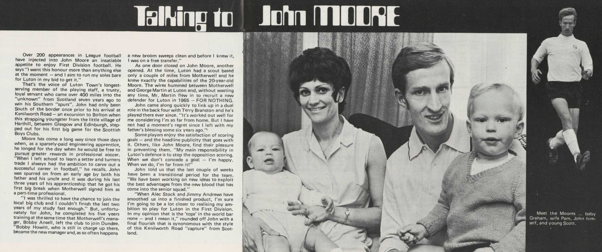 John Moore | Hatters Heritage | A History of Luton Town FC
