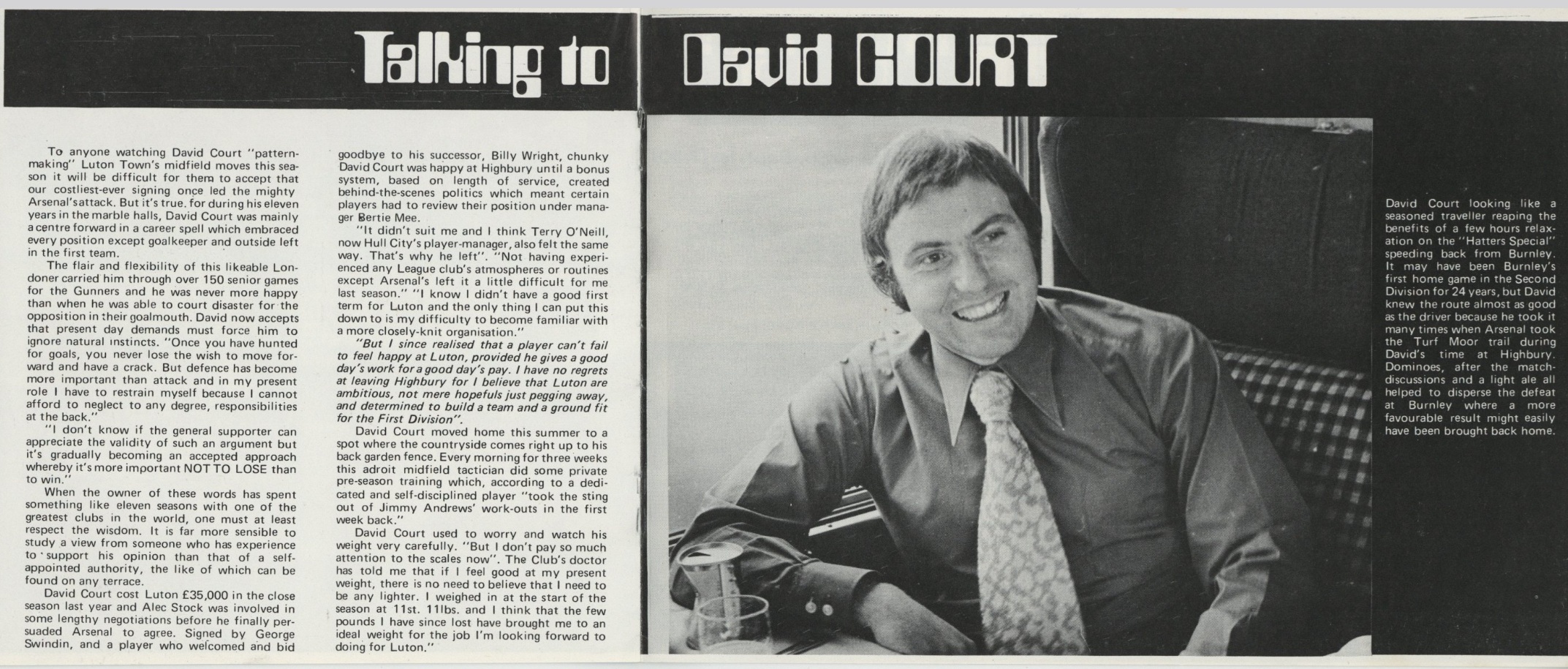 David Court | Hatters Heritage | A History of Luton Town FC