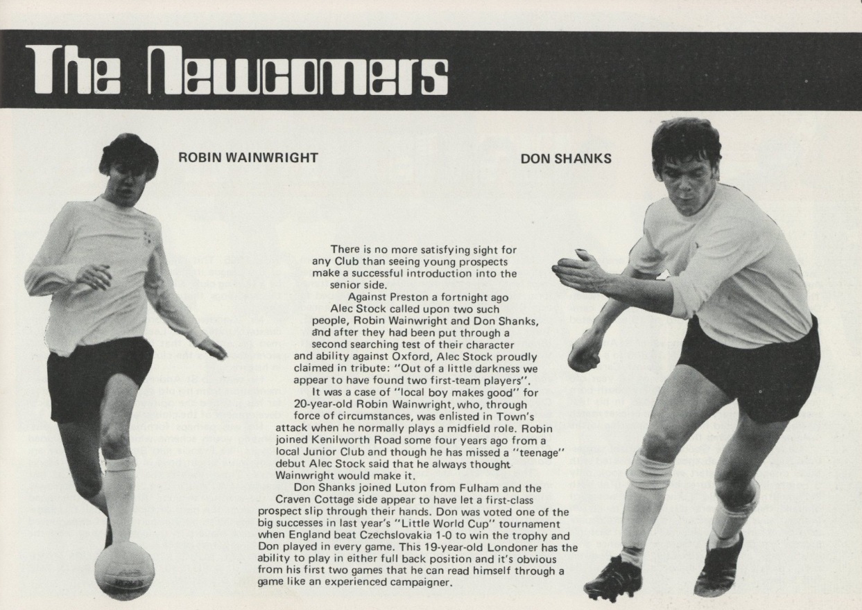 Robin Wainwright | Hatters Heritage | A History of Luton Town FC