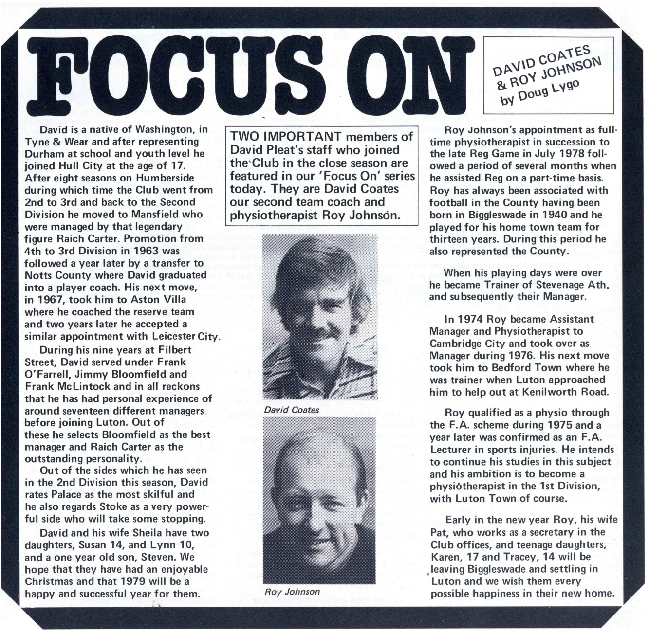 Roy Johnson | Hatters Heritage | Luton Town FC