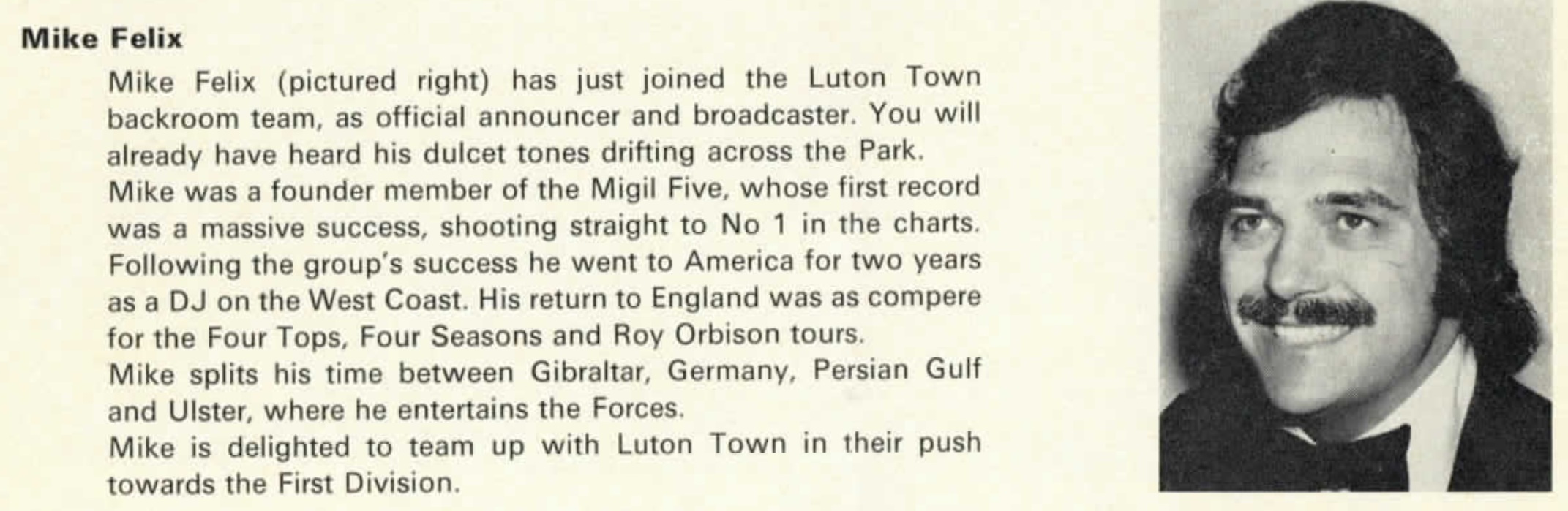 Mike Felix | Hatters Heritage | Luton Town FC
