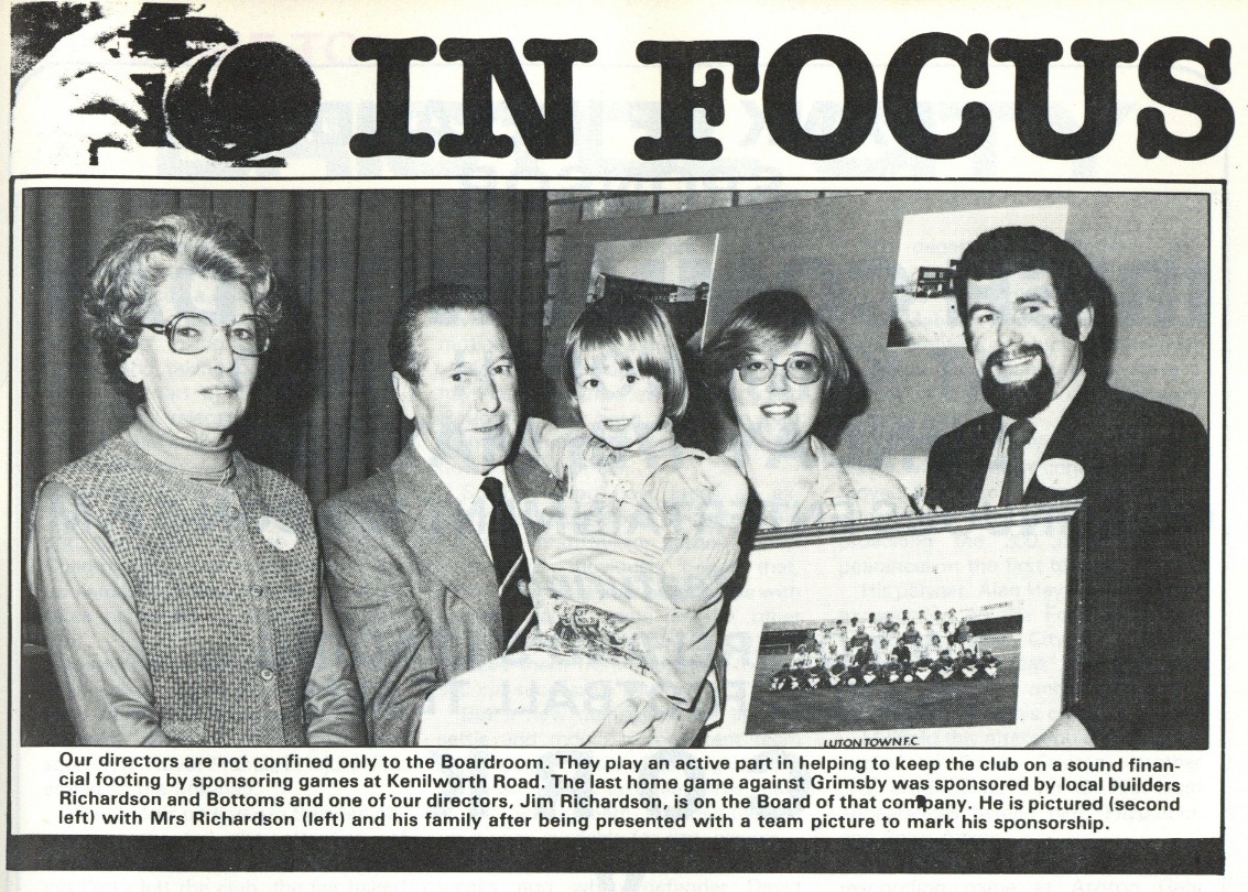 Jim Richardson | Hatters Heritage | Luton Town FC