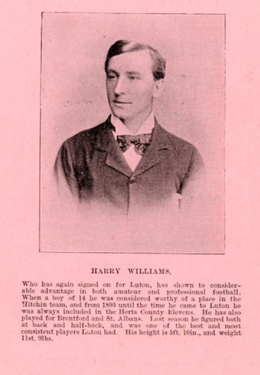 Harry Williams | Hatters Heritage | A History of Luton Town FC