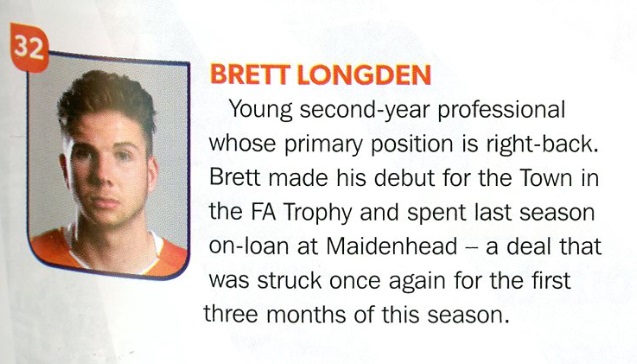 Brett Longden | Hatters Heritage | A History of Luton Town FC