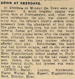 Aberdare Athletic vs Luton Town FC (1st May 1922) | Hatters Heritage ...