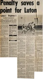 Luton Town FC vs Brighton & Hove Albion (28th Feb 1970) | Hatters ...