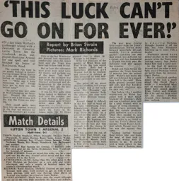 Luton Town FC vs Arsenal (14th Jan 1984) | Hatters Heritage | A History ...