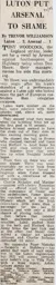 Luton Town FC vs Arsenal (4th May 1985) | Hatters Heritage | A History ...
