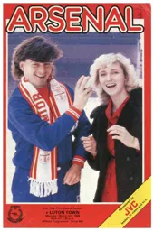 Arsenal vs Luton Town FC (3rd Mar 1986) | Hatters Heritage | A History ...
