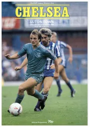 Programme: Chelsea vs Luton Town FC (6th Sep 1986) | Hatters Heritage ...