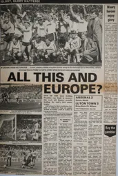 Luton Town FC vs Arsenal (24th Apr 1988) | Hatters Heritage | A History ...