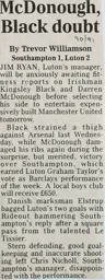 Southampton vs Luton Town FC (1st Sep 1990) | Hatters Heritage | A ...