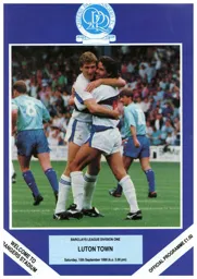 Queens Park Rangers vs Luton Town FC (15th Sep 1990) | Hatters Heritage ...
